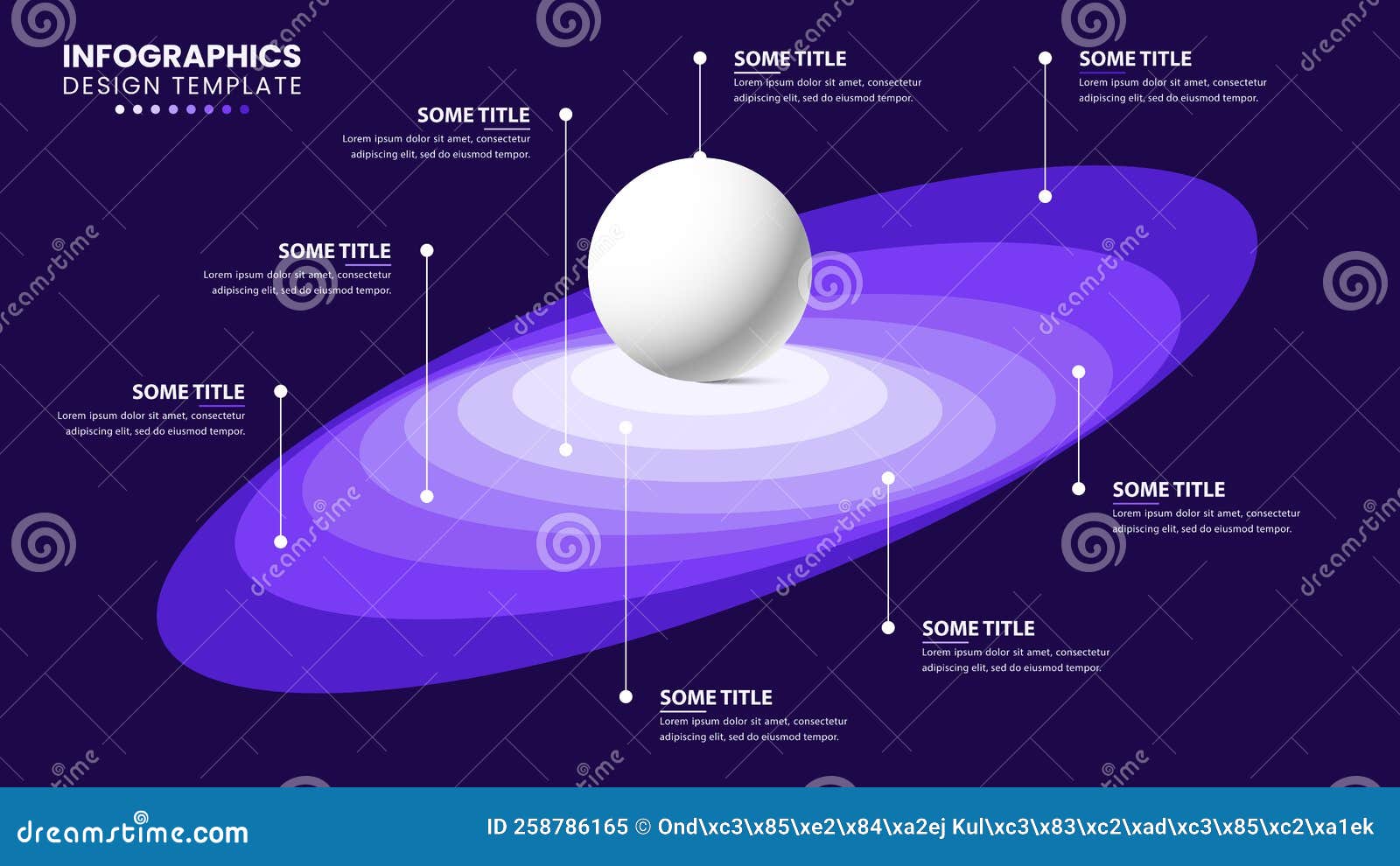 Infographic Sphere Layers In 3D Cartoon Vector | CartoonDealer.com ...