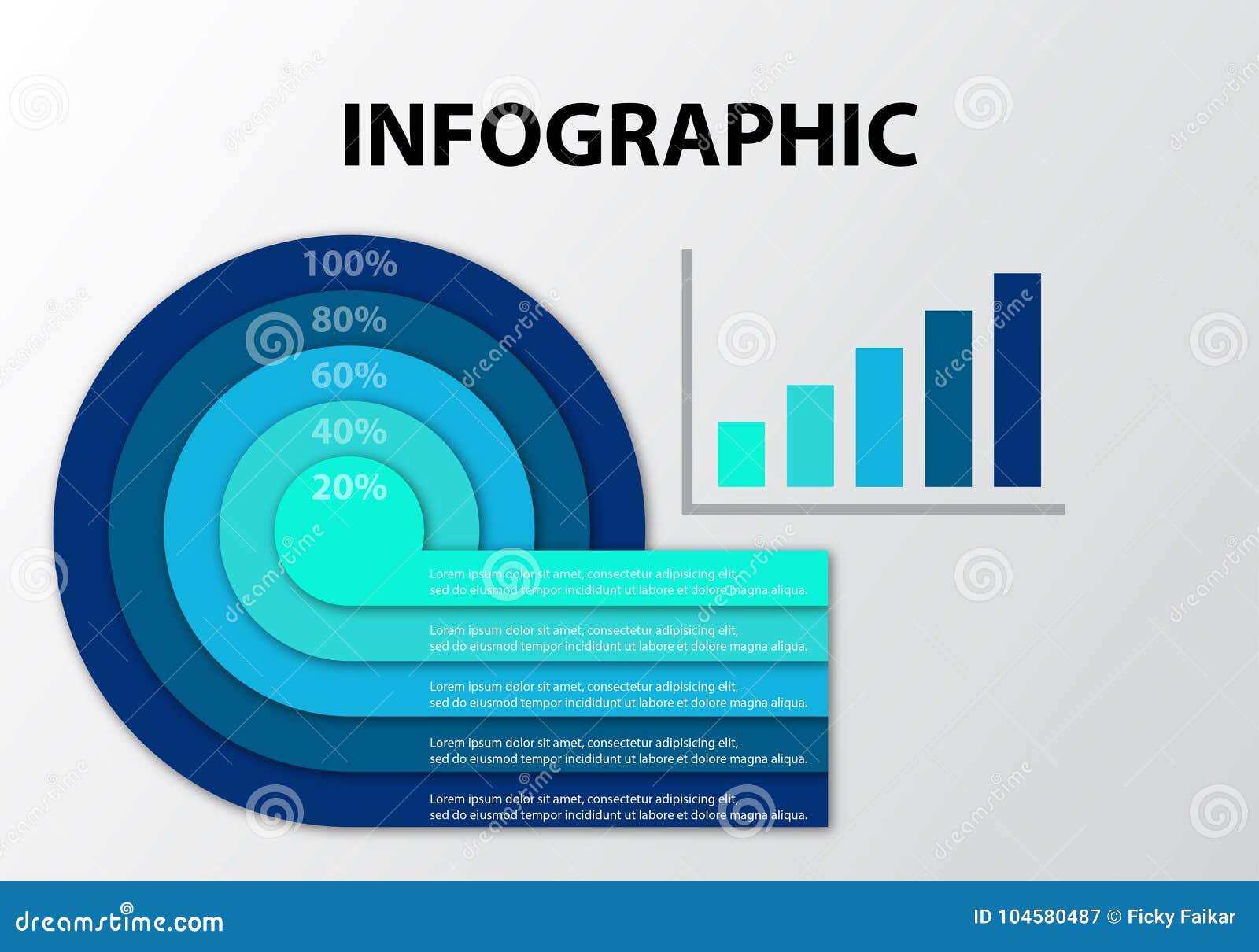 Infographic Template Pack Set for Business Presentations Stock Vector ...