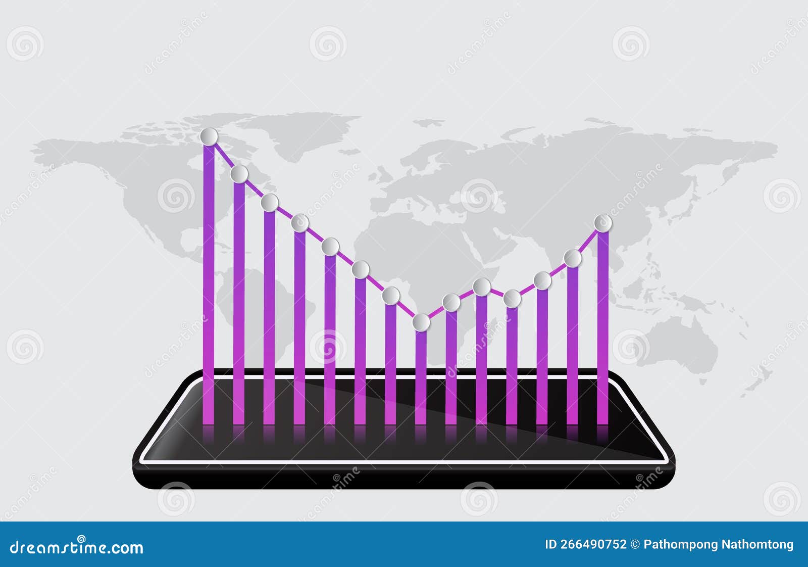 Infographic Template Process Step with Mobile Tablet Phone ...