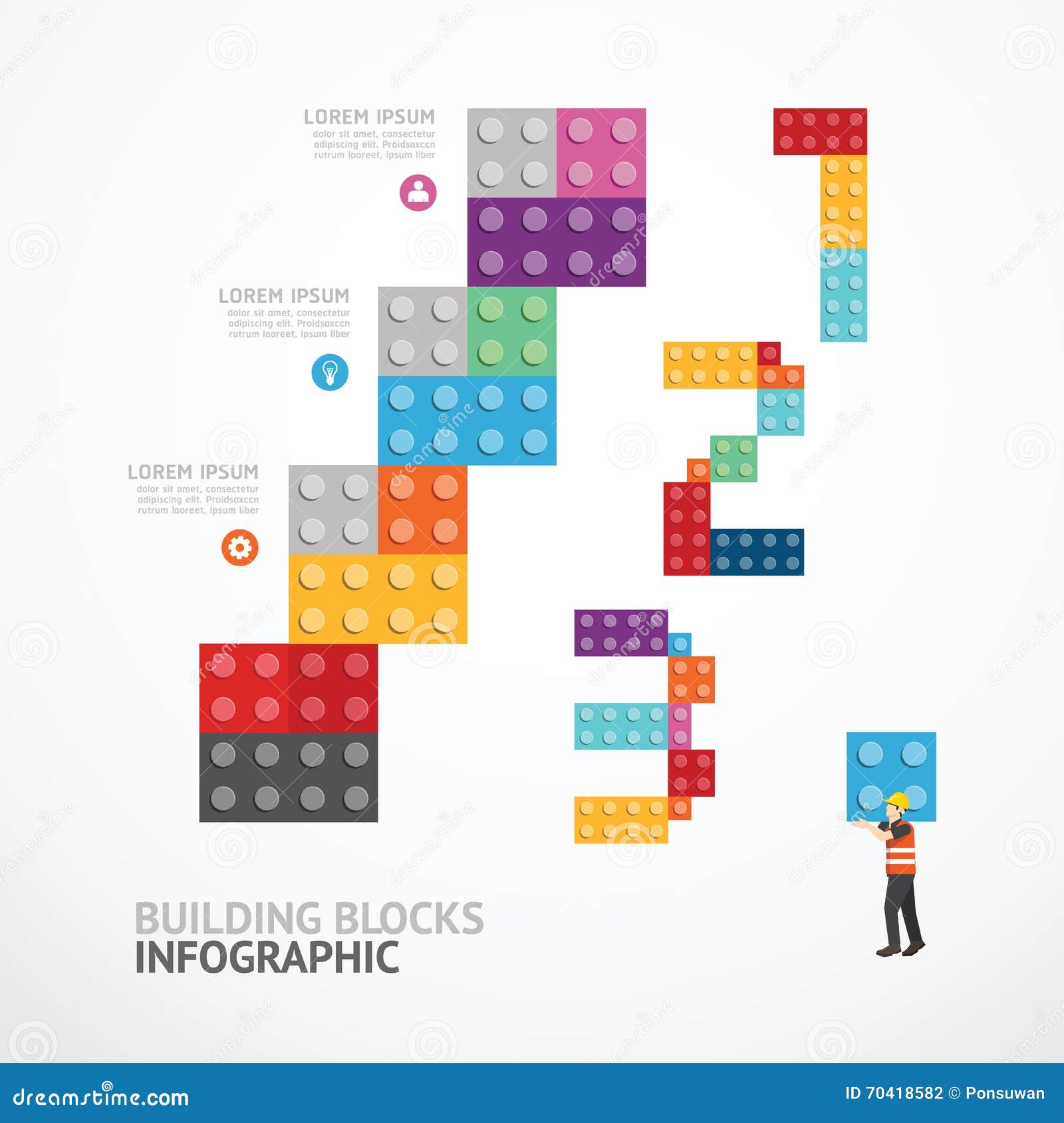 Infographic Template Step Building Blocks Banner . Concept Vecto Stock ... Infographic Template Step Building Blocks Banner . Concept Vecto Stock ...