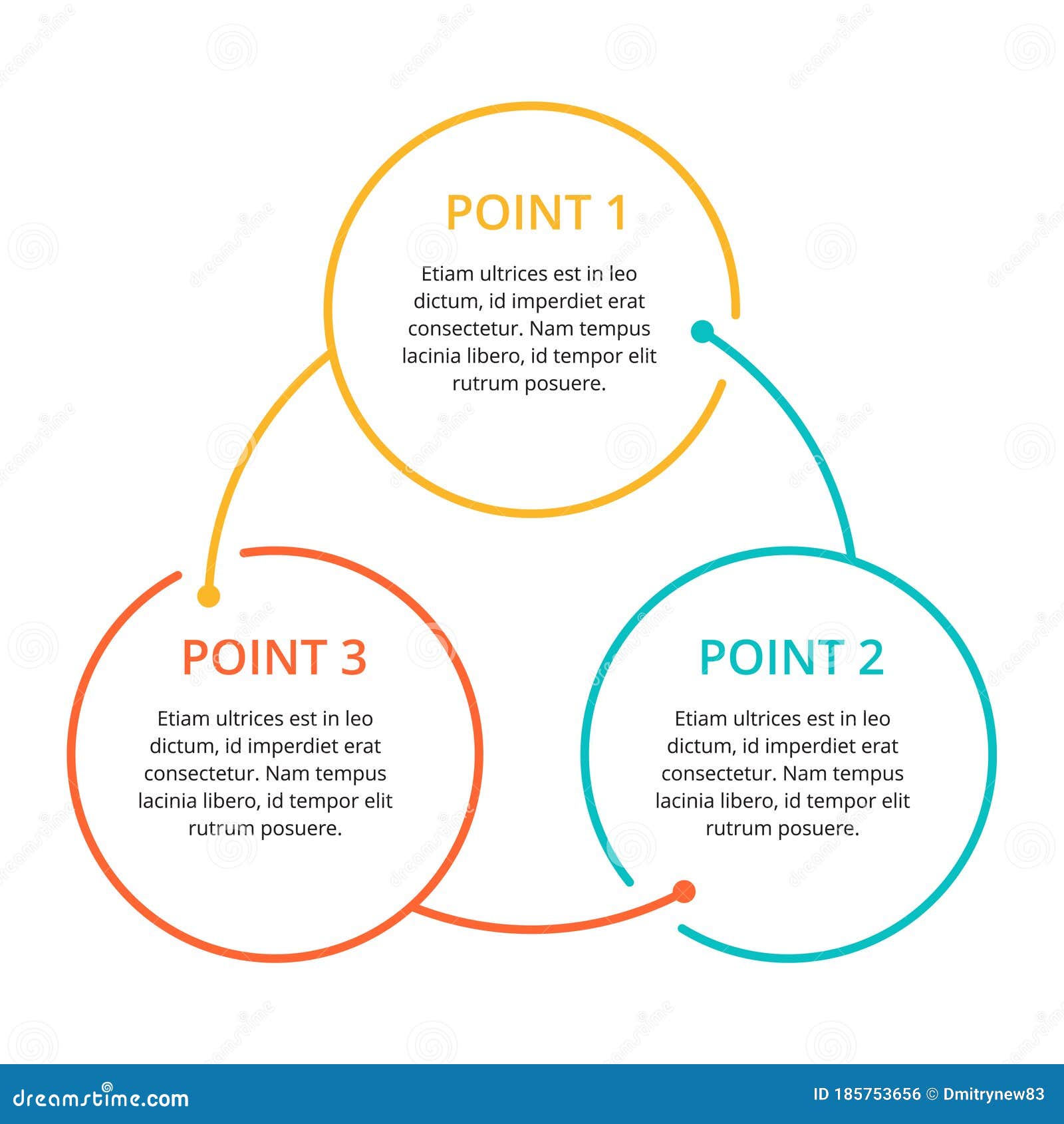 Infographic Template - 3 Steps Stock Vector - Illustration of creative ...