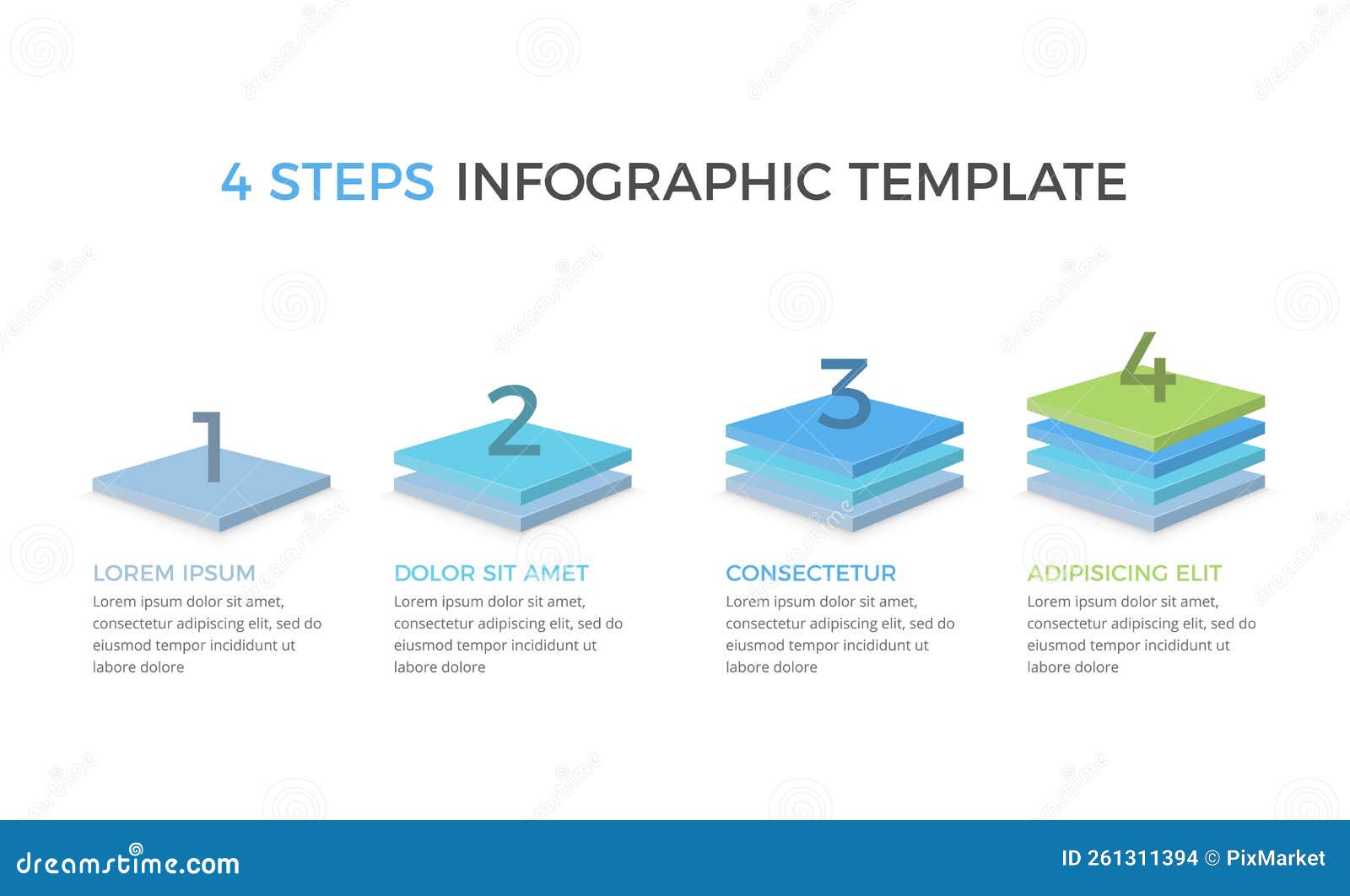 Steps 1 To 5 Numbers Gears Process System Procedure 3d Illustration ...