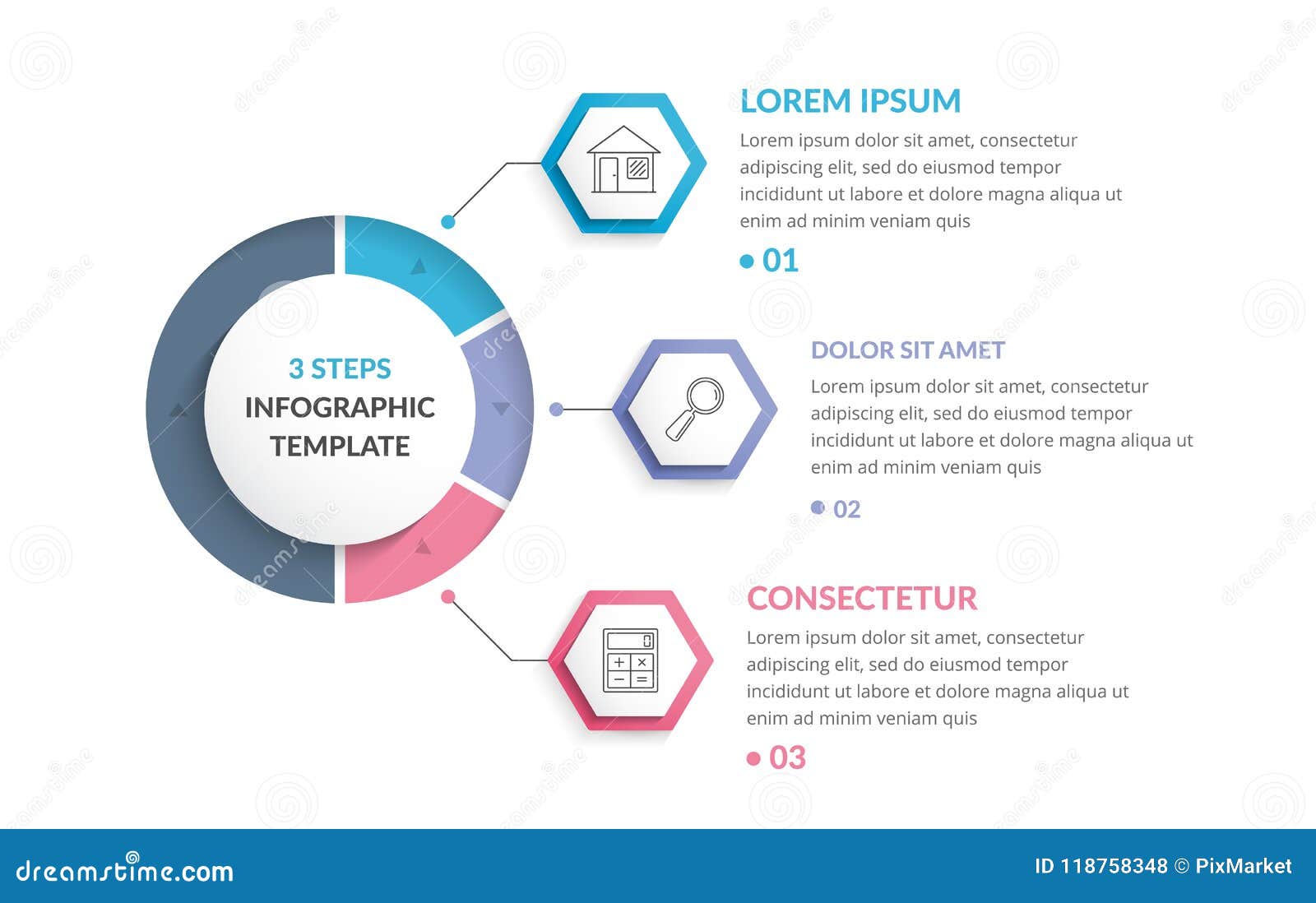 Three Steps Infographics stock vector. Illustration of creative - 118758348 Three Steps Infographics stock vector. Illustration of creative - 118758348