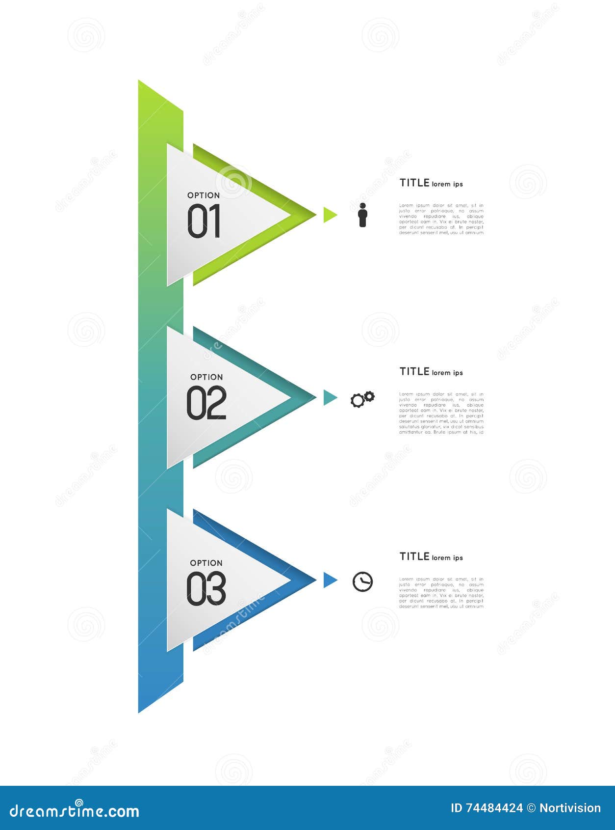 Infographic Template Triangles Stock Vector - Illustration of ...