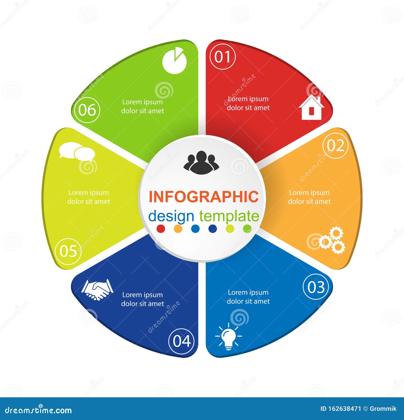 Infographic Template for Use in Illustrating a Workflow, Diagram ...