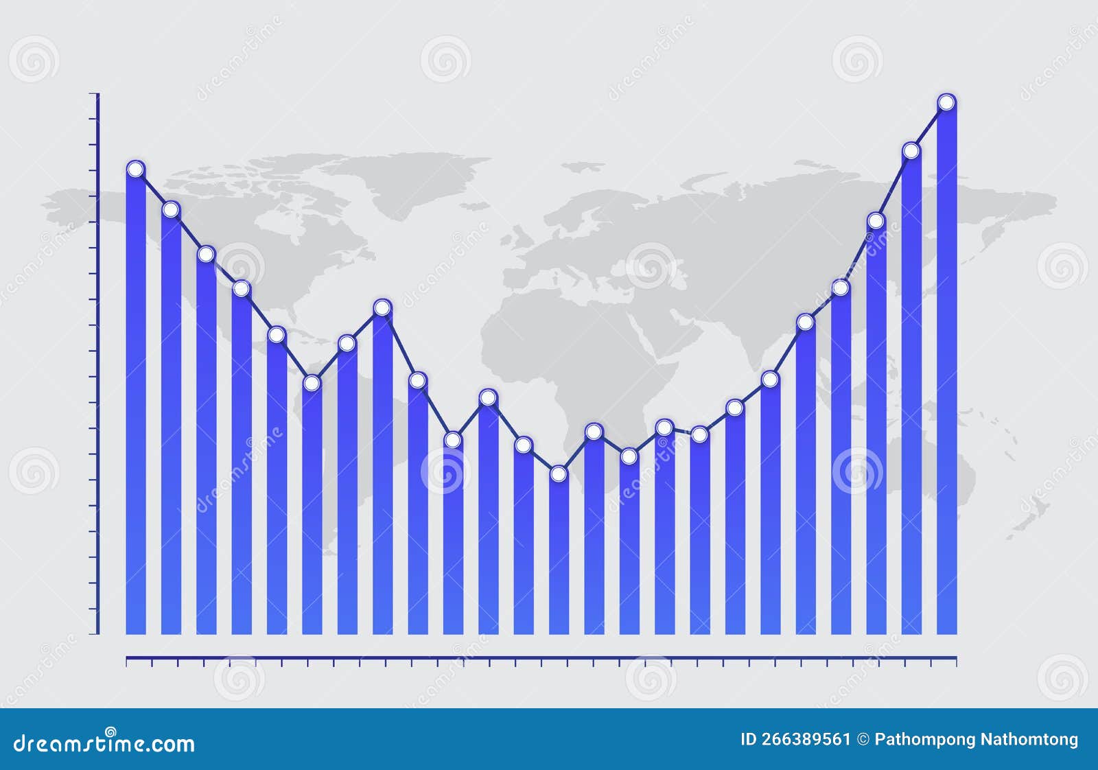 Infographic Template Volume Column Graph, Presentation Infographic ...