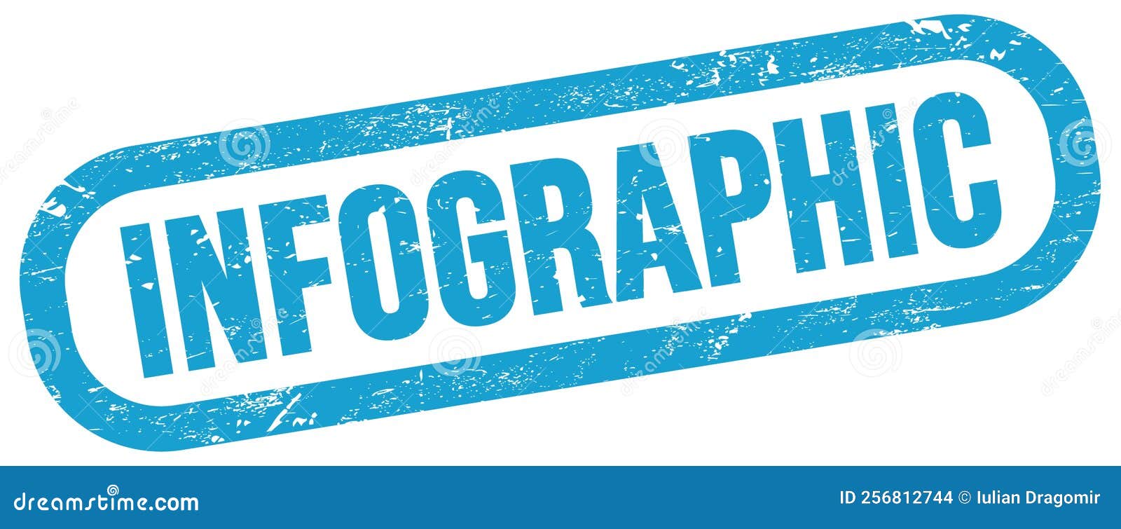 INFOGRAPHIC, Text Written on Blue Stamp Sign Stock Illustration ...