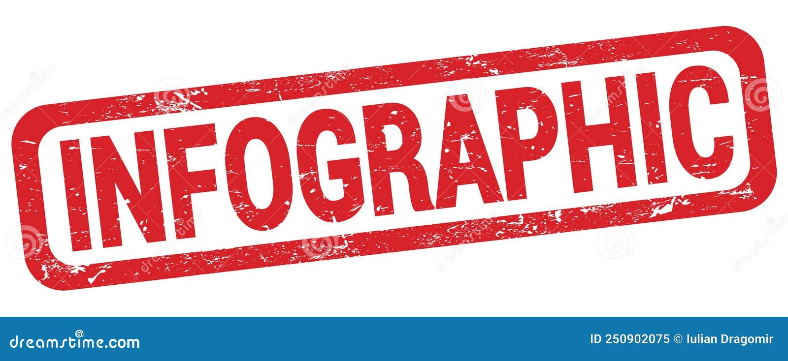 INFOGRAPHIC Text Written on Red Rectangle Stamp Stock Illustration ...