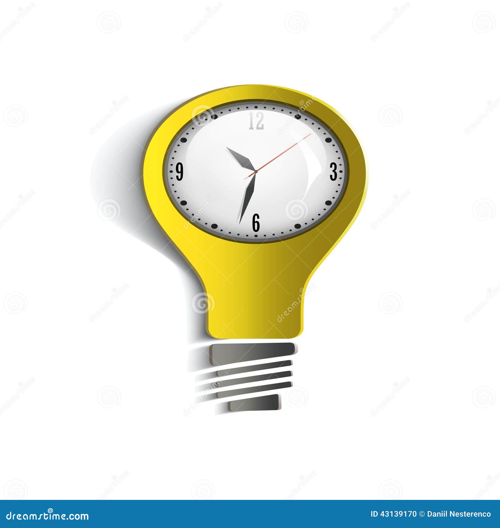 Infographic Time and White Light Yellow Stock Vector - Illustration of ...