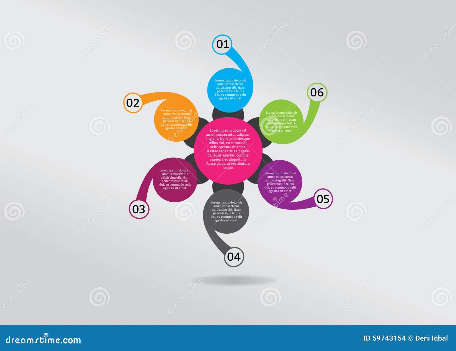 Infographic-timeline-blooming-flower-shaped-design Stock Illustration ...