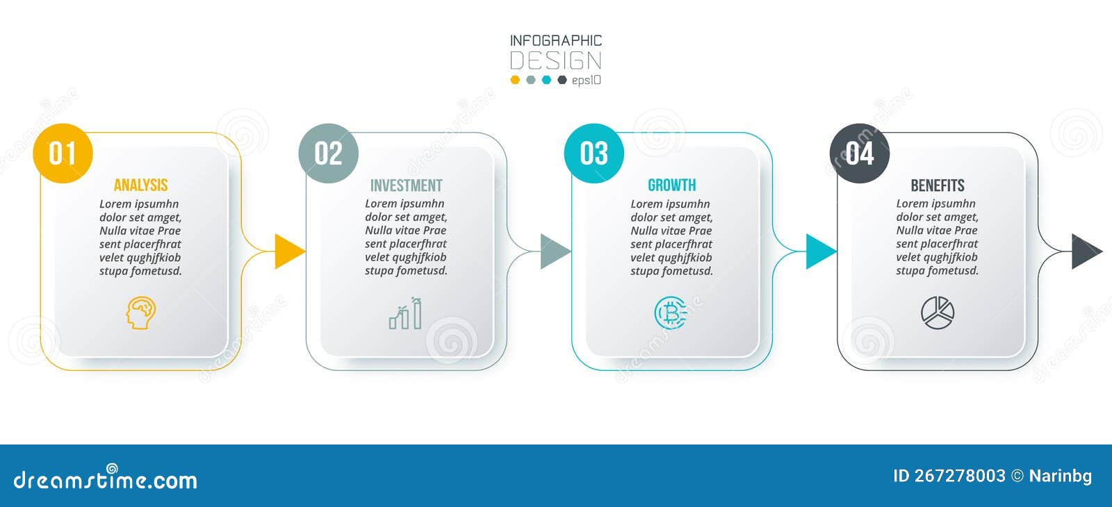 Timeline Chart Business Infographic Template Stock Vector ...