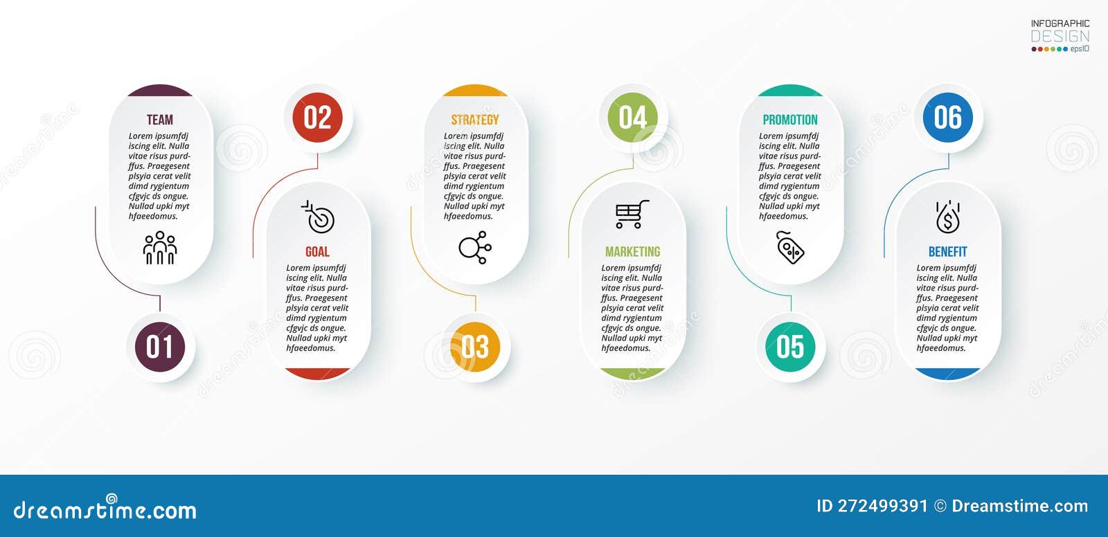 Timeline Chart Business Infographic Template Stock Vector ...