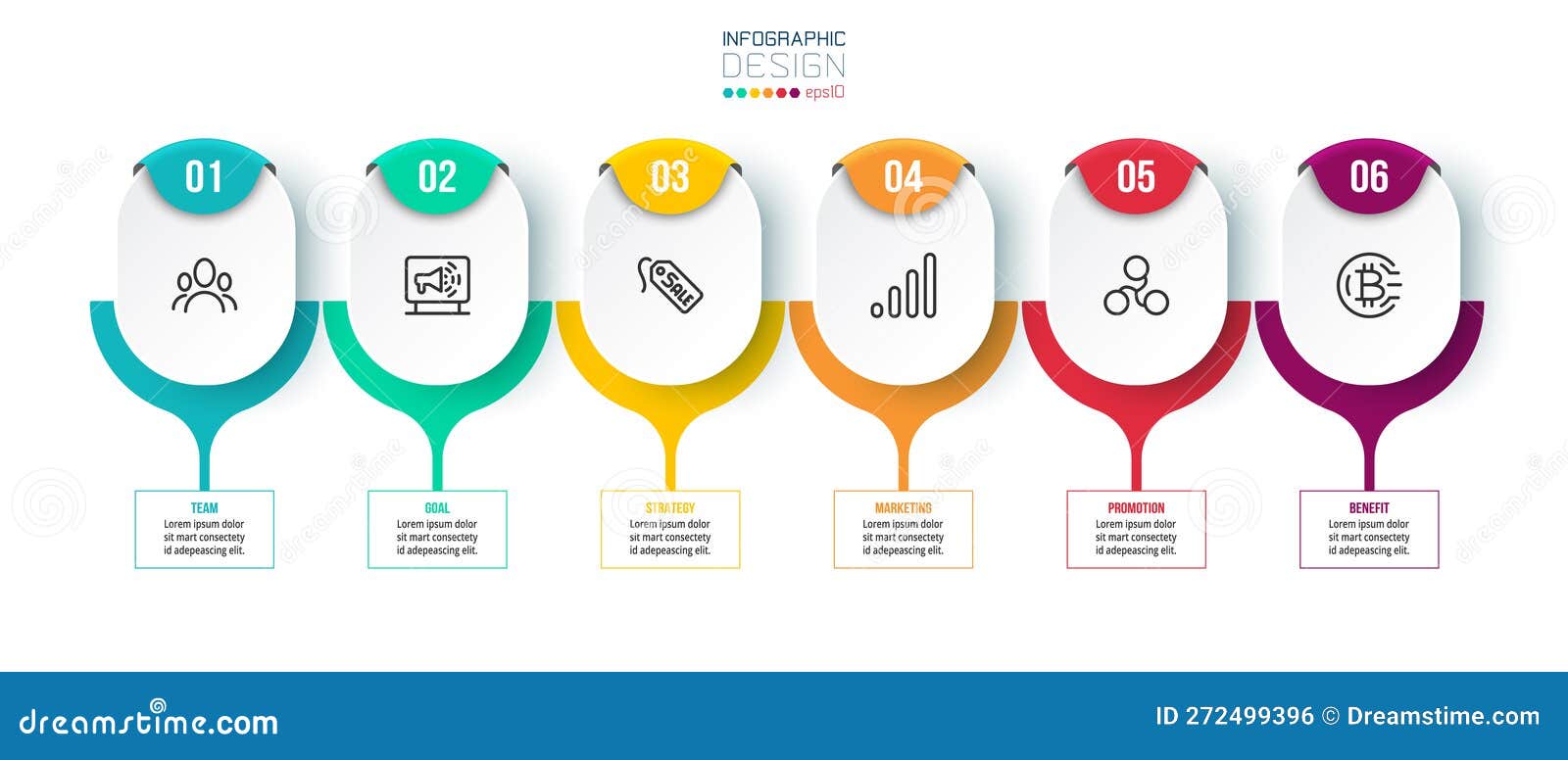 Timeline Chart Business Infographic Template Stock Vector ...