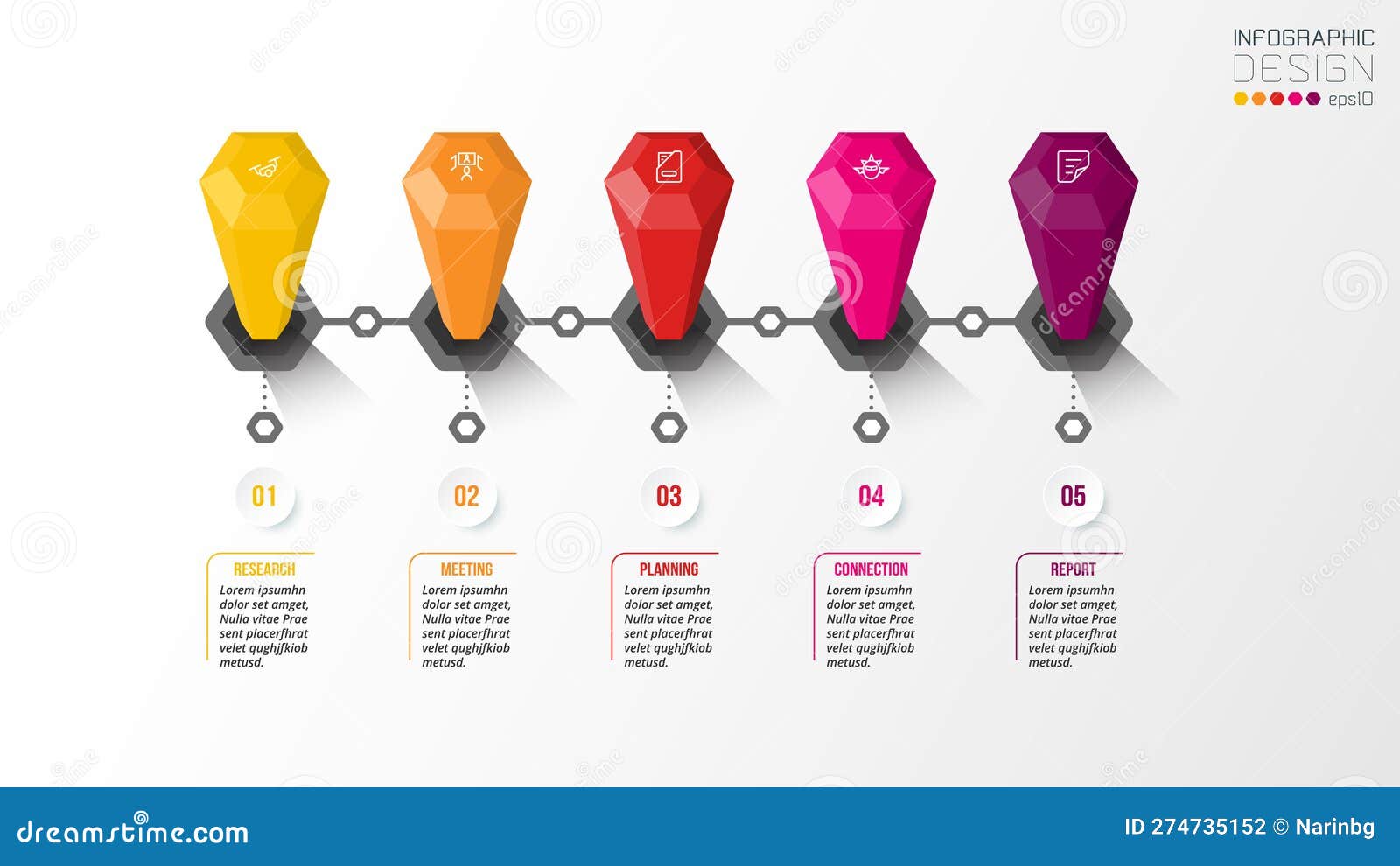 Timeline Chart Business Infographic Template Stock Vector ...