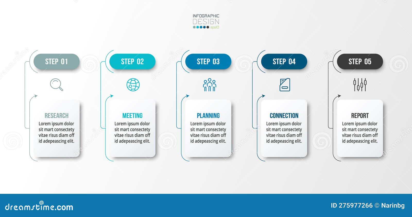 Timeline Chart Business Infographic Template Stock Vector ...