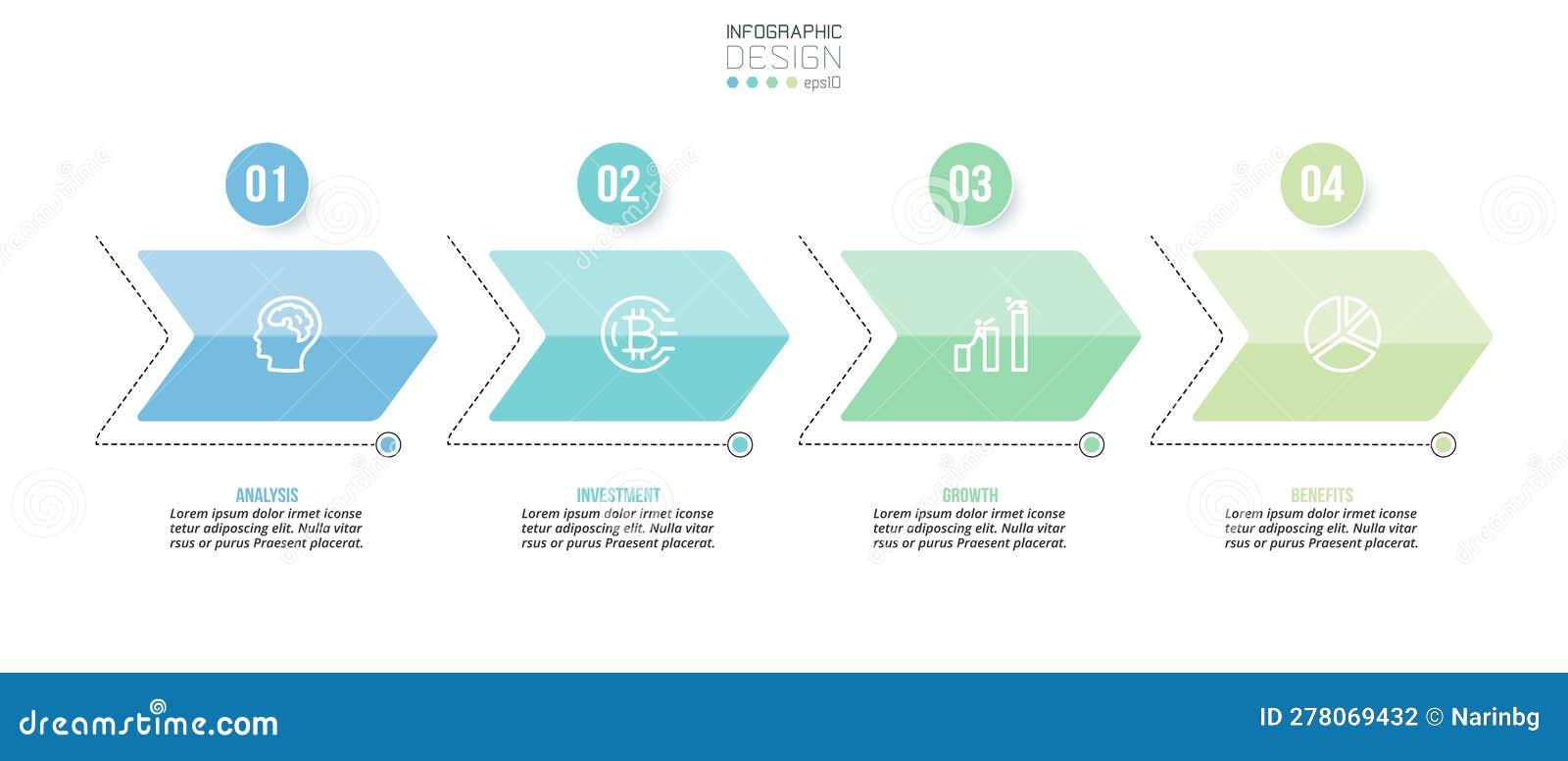 Timeline Chart Business Infographic Template Stock Vector ...
