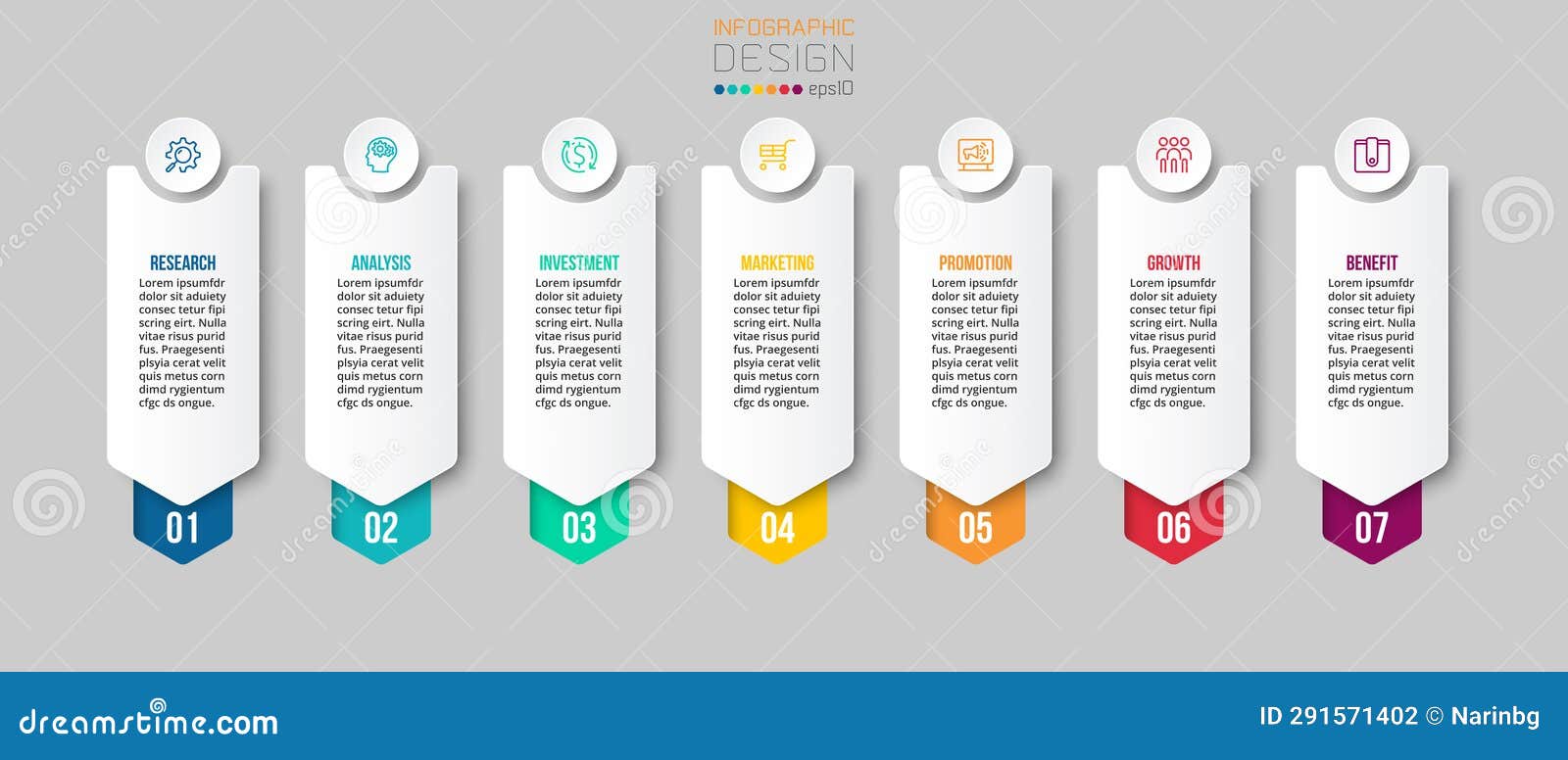 Timeline Chart Business Infographic Template Stock Illustration ...