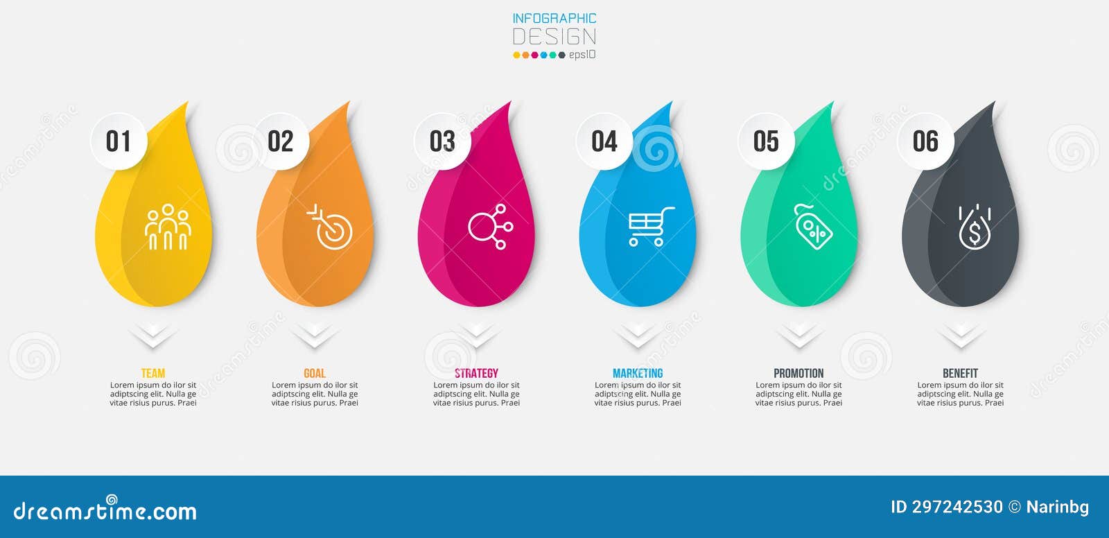 Timeline Chart Business Infographic Template Stock Illustration ...