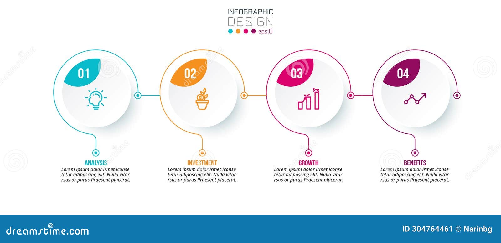 Timeline Chart Business Infographic Template Stock Illustration ...