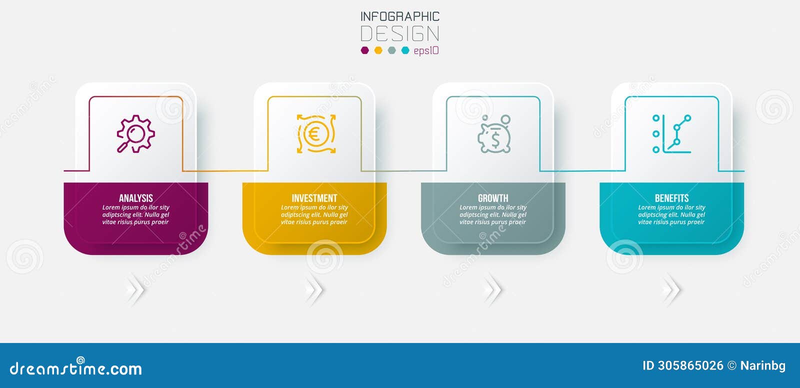 Timeline Chart Business Infographic Template Stock Illustration ...