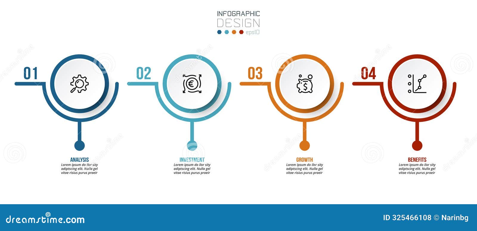 Timeline Chart Business Infographic Template Stock Illustration ...