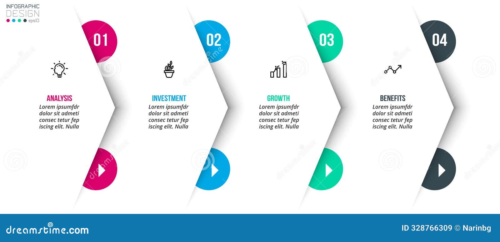 Timeline Chart Business Infographic Template Stock Illustration ...