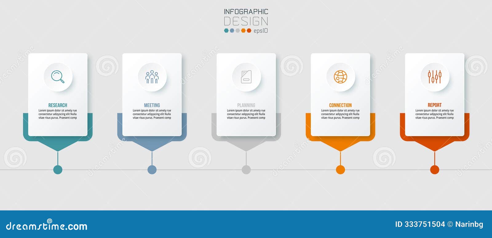 Timeline Chart Business Infographic Template Stock Illustration ...