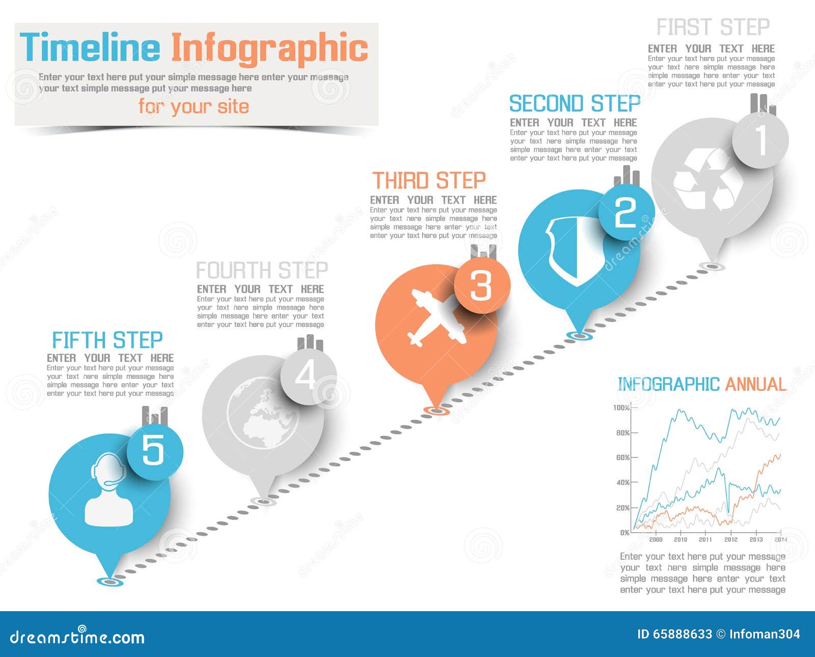 Infographic Timeline Elements Chart and Graphic Stock Vector ...