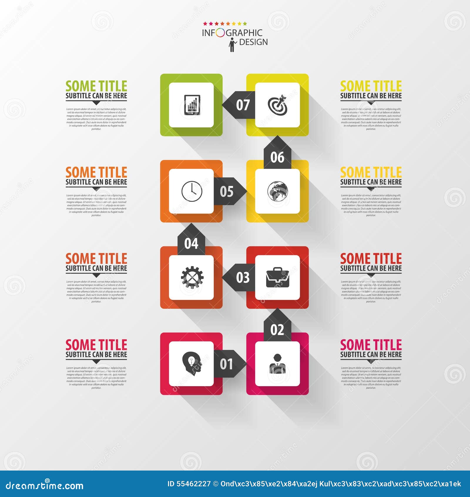 Infographic Timeline. Modern Vector Design Template Stock Vector ...
