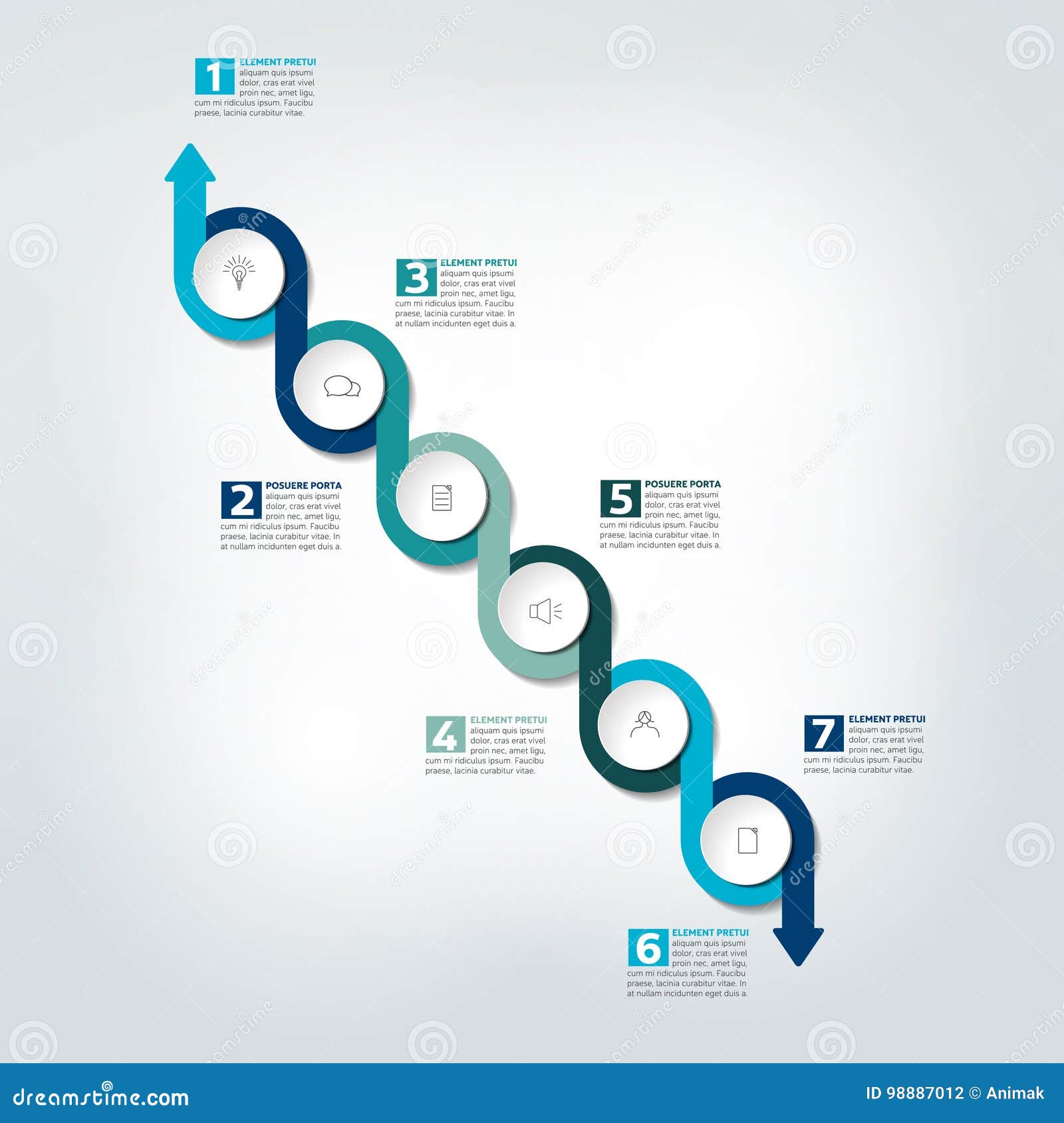 Infographic Timeline Report, Template, Chart, Scheme Vector ...