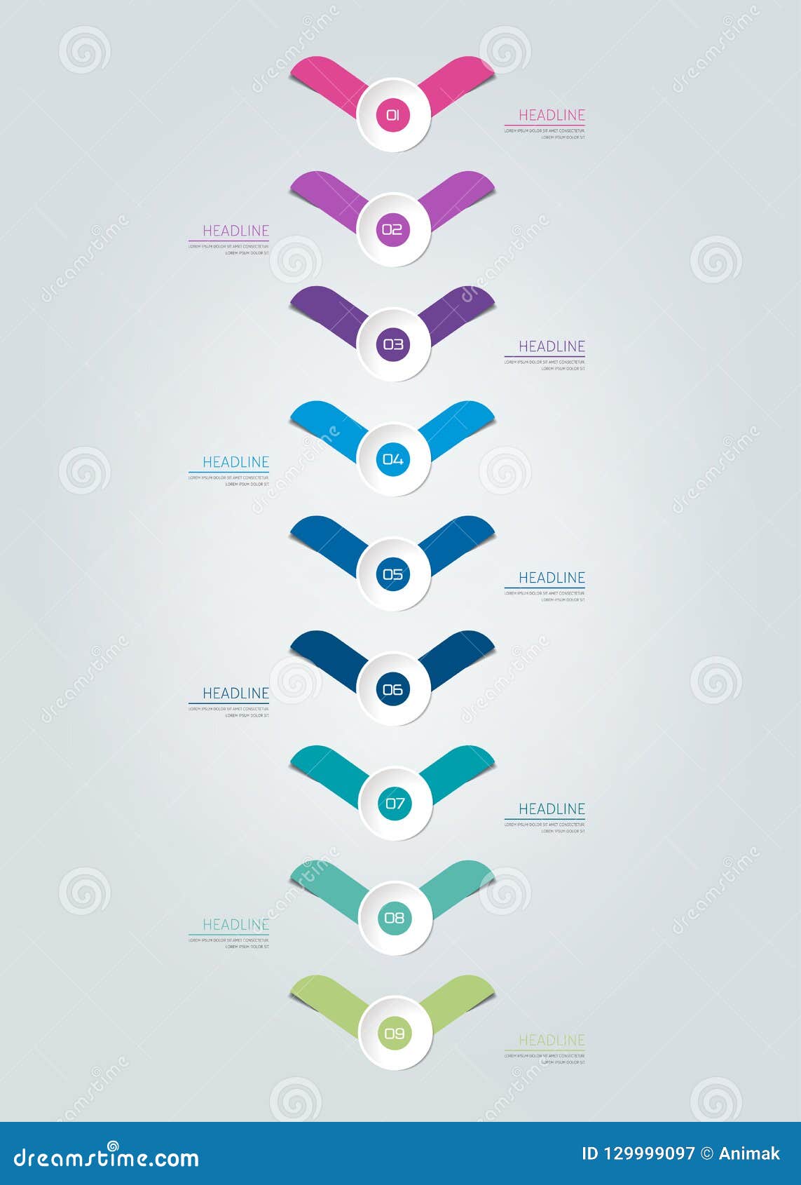 Infographic Timeline Report, Template, Chart, Scheme. Stock Vector ...