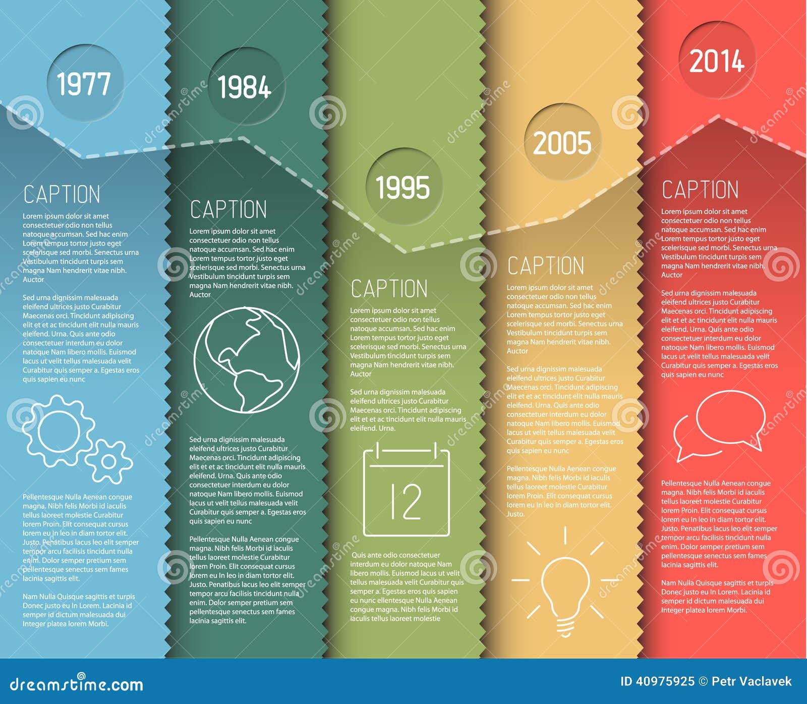 Timeline Report, Template, Chart, Scheme, Step By Step Infographic ...