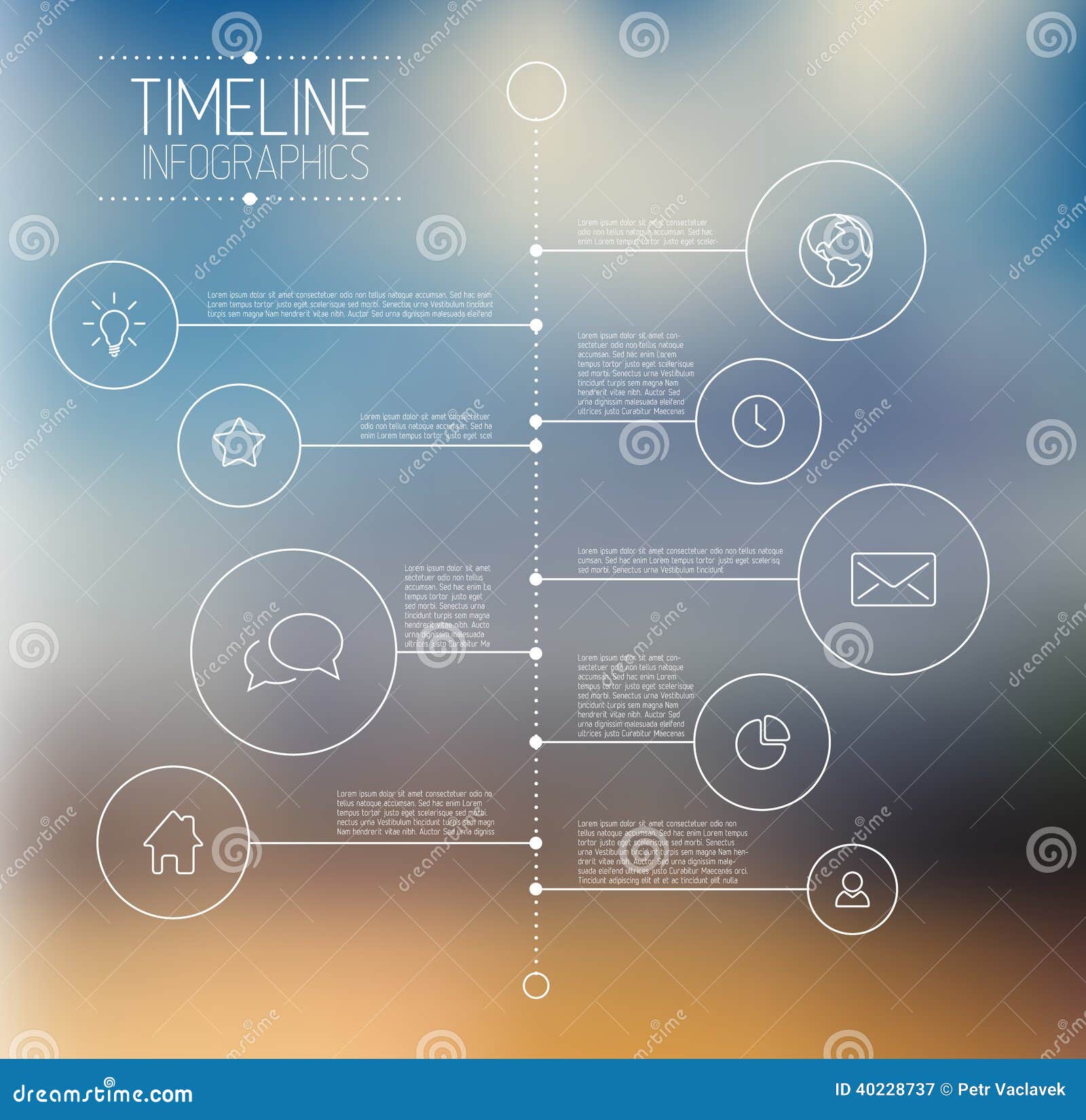 Timeline Report, Template, Chart, Scheme, Step By Step Infographic ...