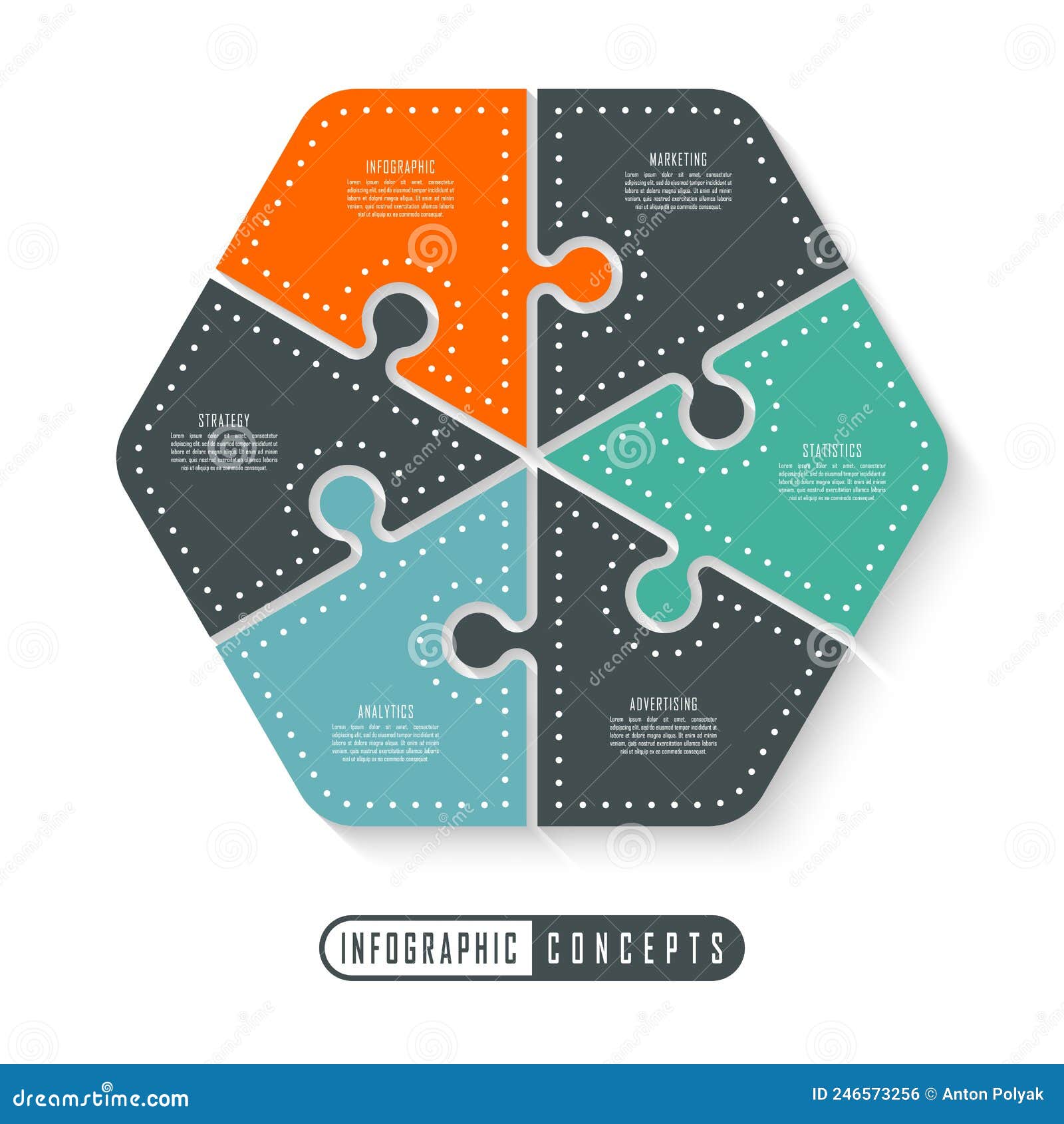 Infographic Timeline Template for Chart, Diagram Stock Vector ...