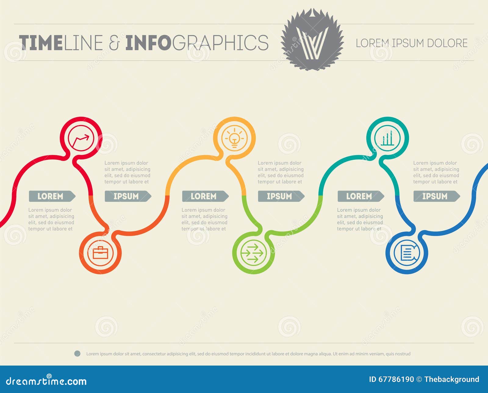 Infographic Timeline. Time Line of Tendencies and Trends Stock Vector ...