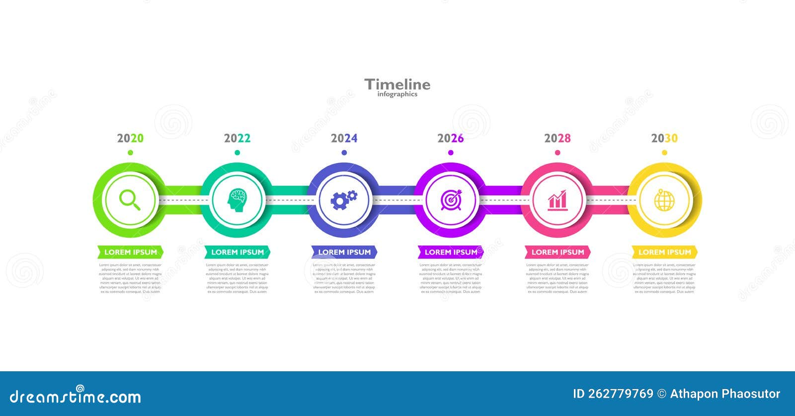 Infographic Timeline Vector Design Business Icons Template Stock Vector ...