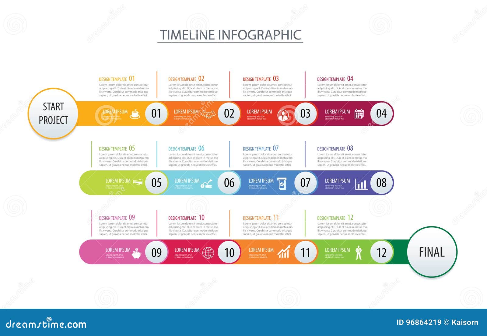 Infographic Timeline 1 Year Template Business Concept Arrows.Vector Can ... Infographic Timeline 1 Year Template Business Concept Arrows.Vector Can ...