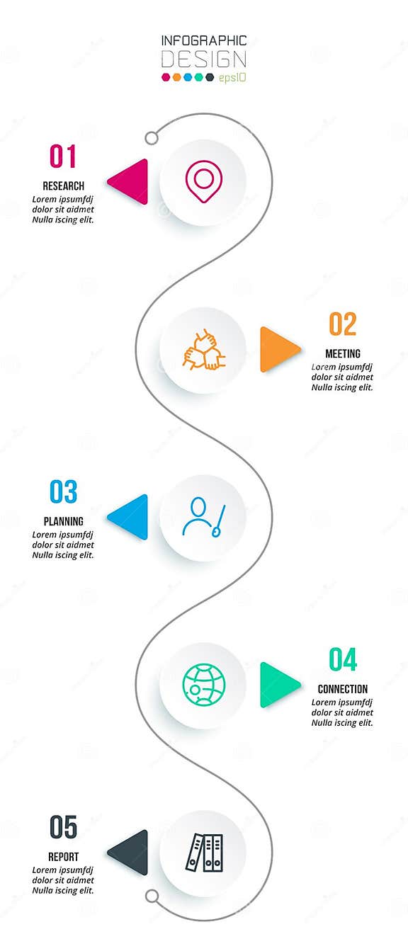 Timline Chart Business Infographic Template Stock Illustration ...
