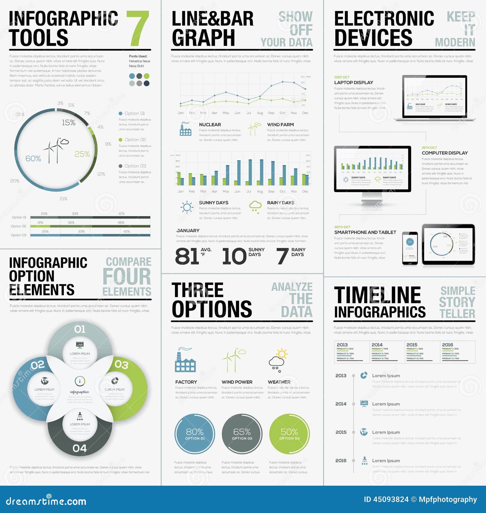 Infographic Tools 7 - Business Vector Elements for Infographics Stock ...