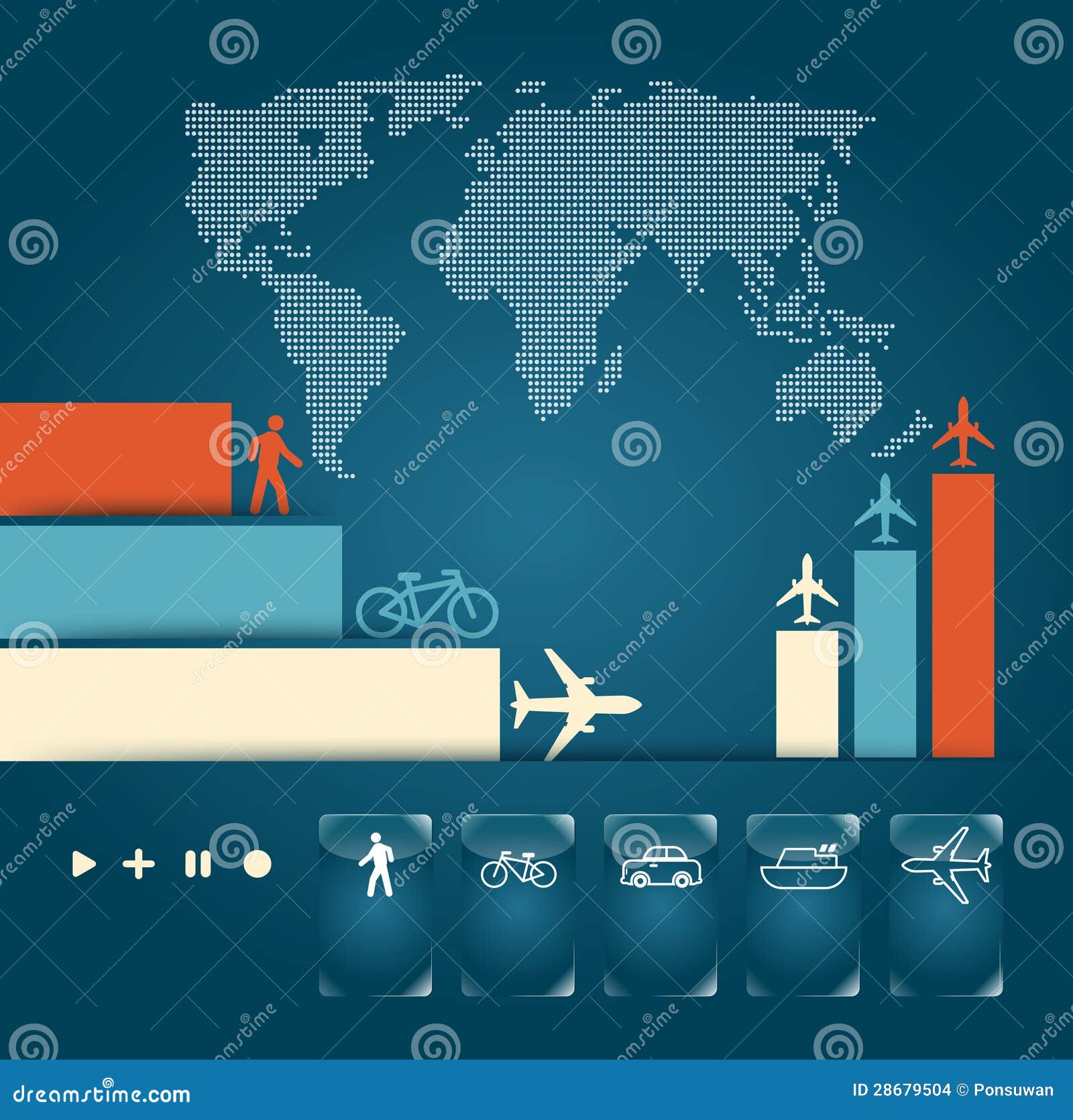 Infographic traffic stock vector. Illustration of delivery - 28679504