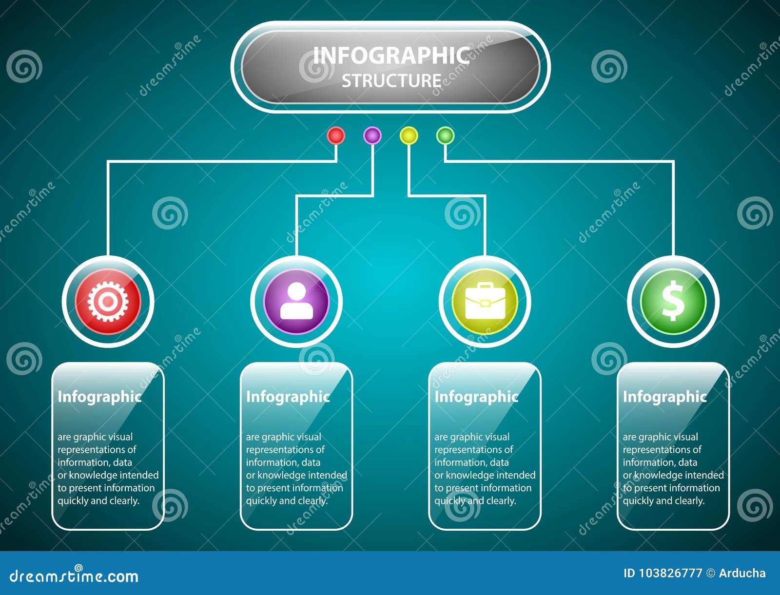 Infographic Transparent Structure Stock Vector - Illustration of bagan ...