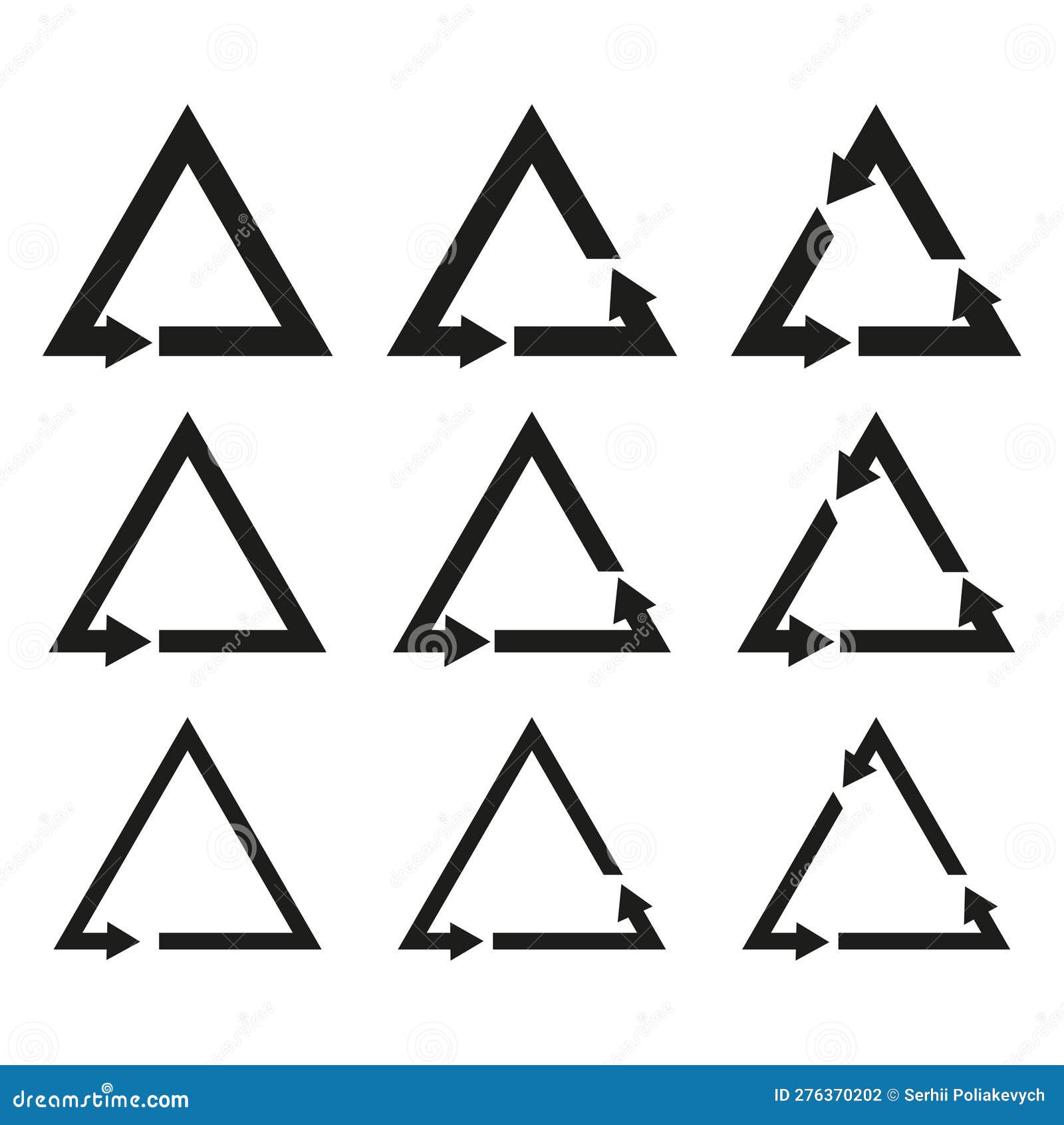 Infographic with Triangle Arrows. Design Element. Vector Illustration ...