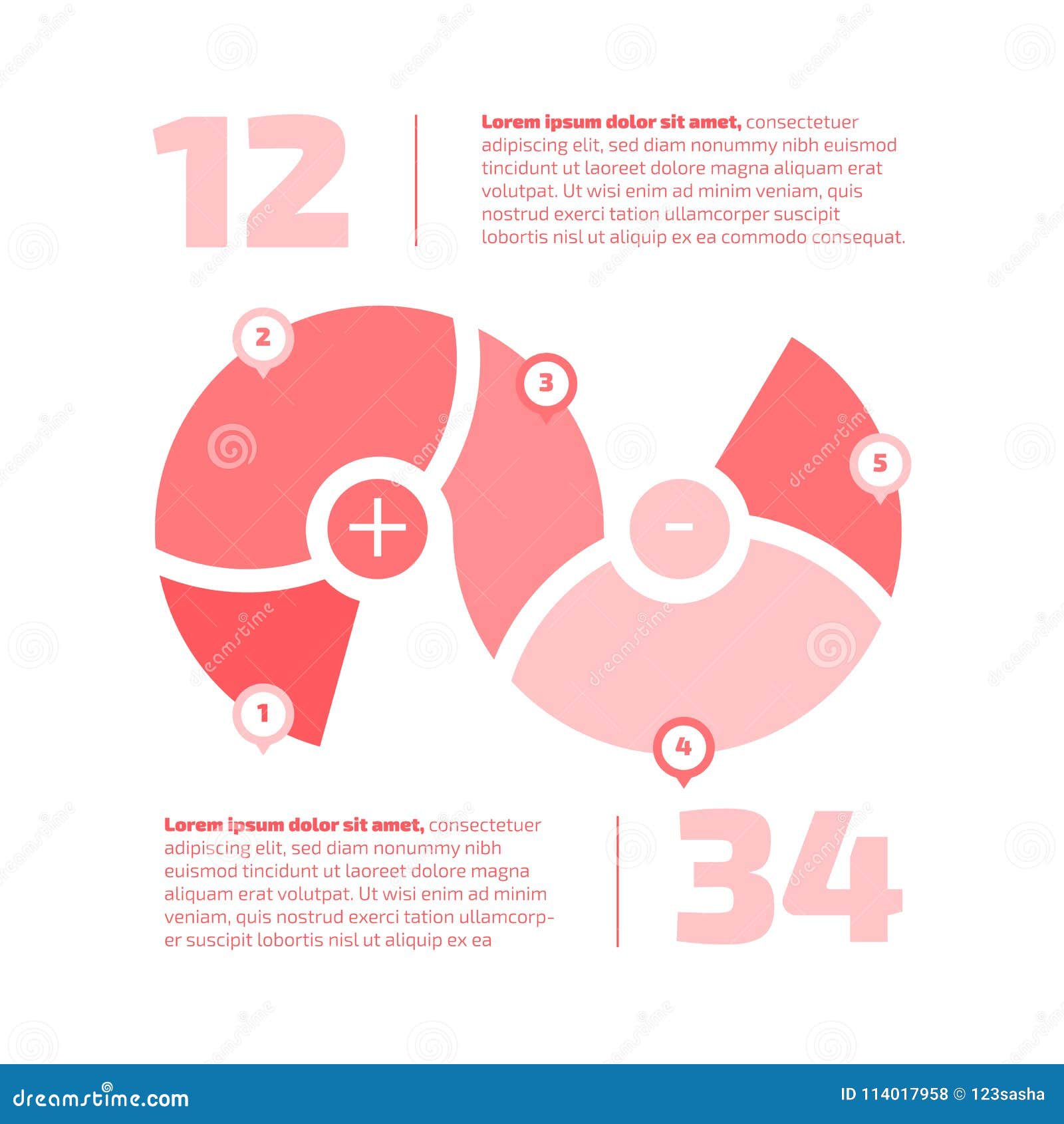 Infographic Vector Chart Design Stock Vector - Illustration of business ...