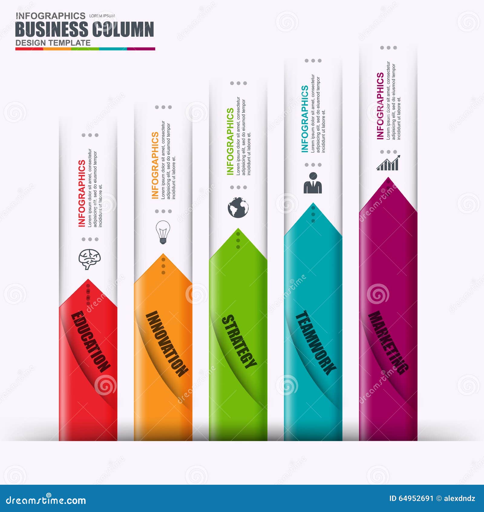 Visualization Of Business Data, Infographics. Stock Image ...