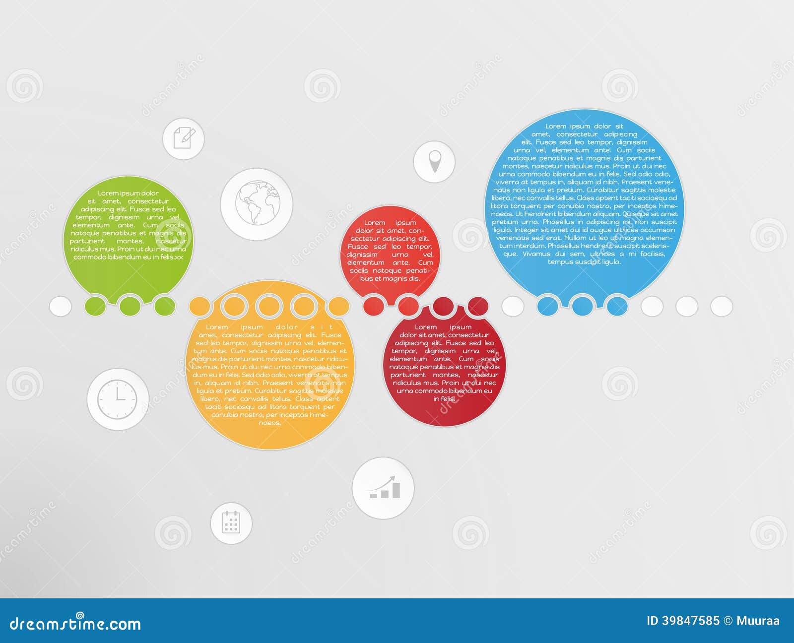 Infographic Vector with Fragments Stock Illustration - Illustration of ...