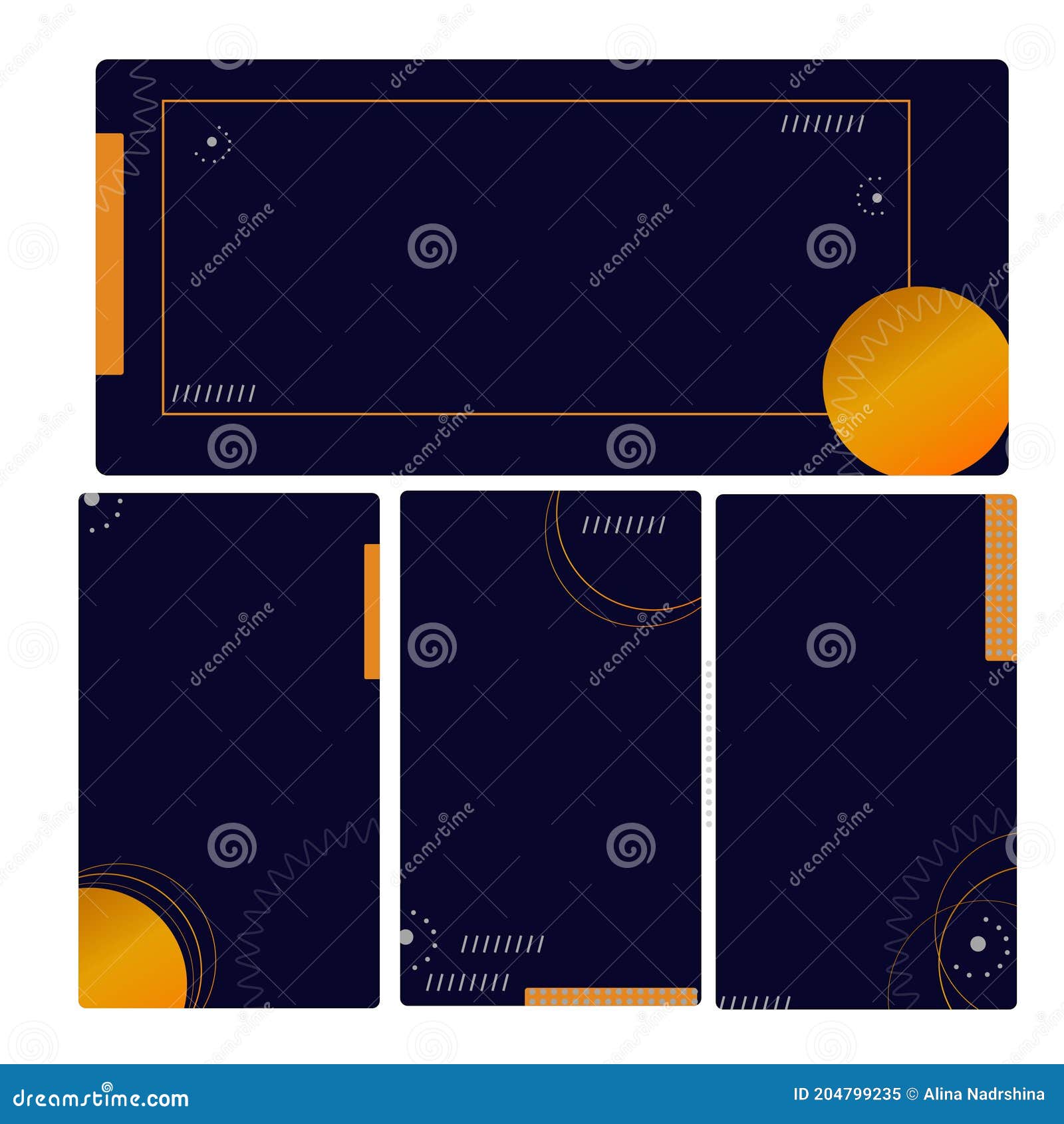 Infographic, Vector Illustration, Template on a Blue Background Stock ...