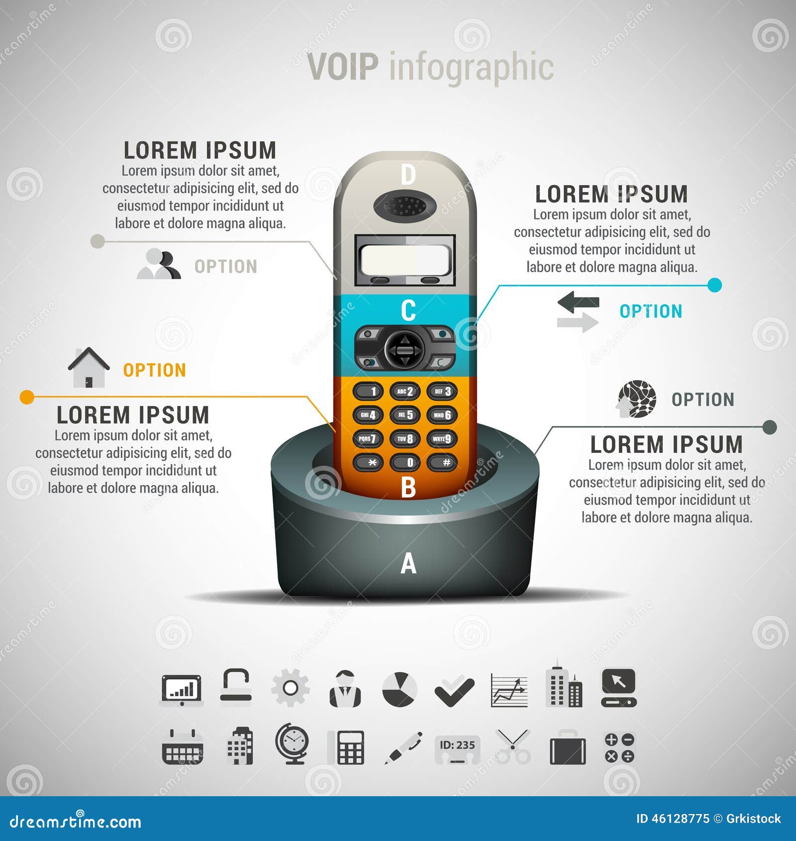 Infographic stock vector. Illustration of creative, sequence - 46128775