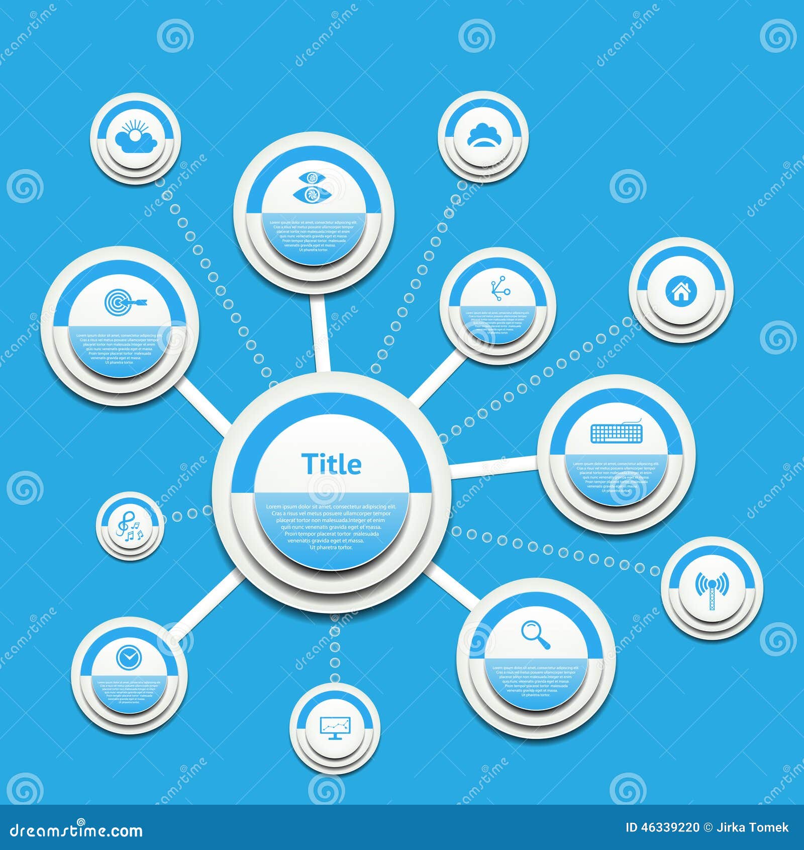 Infographic Vector Progress Background / Project Planning. Stock Vector ...