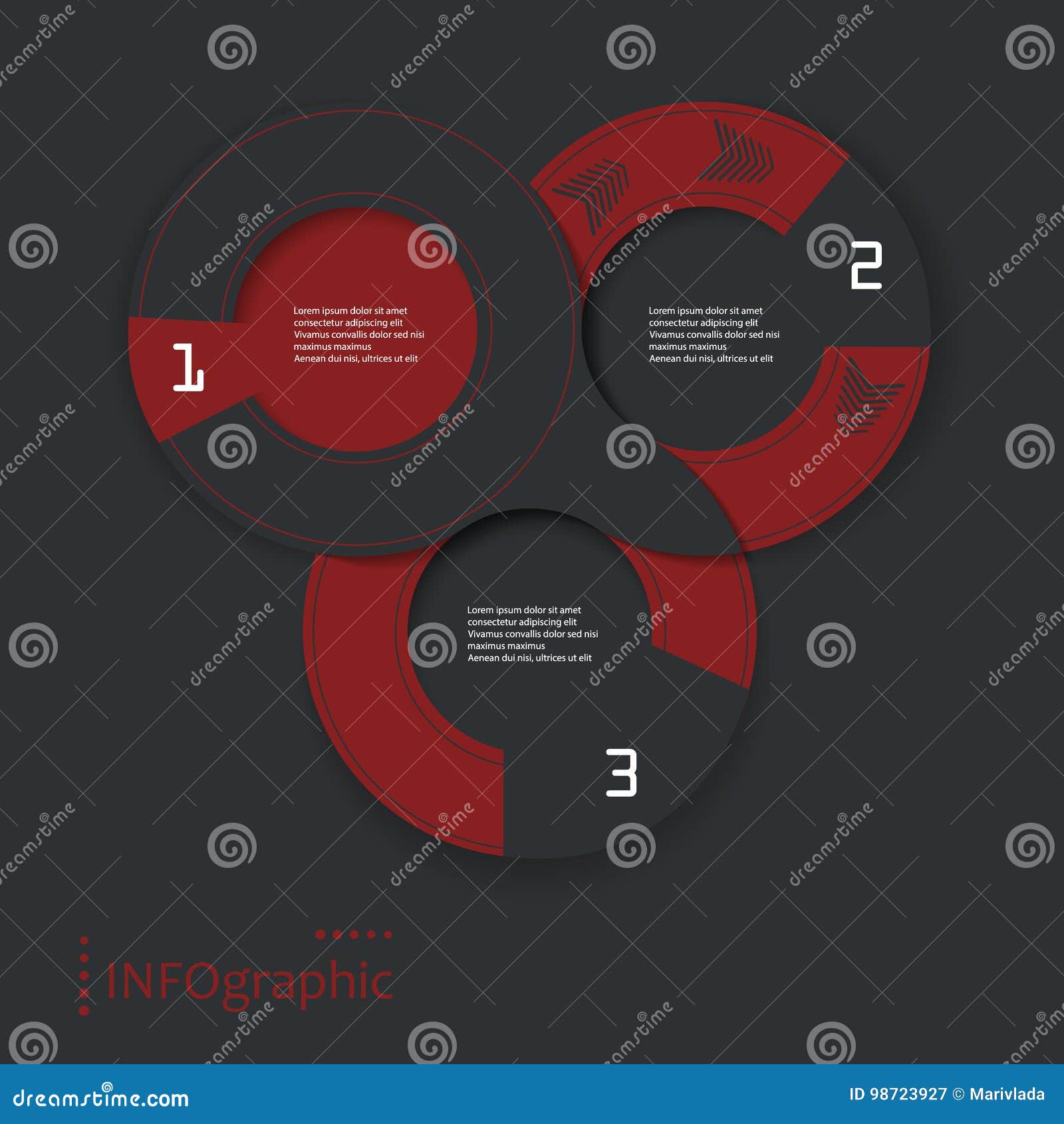 Infographic Vector Round Design Stock Vector - Illustration of abstract ...