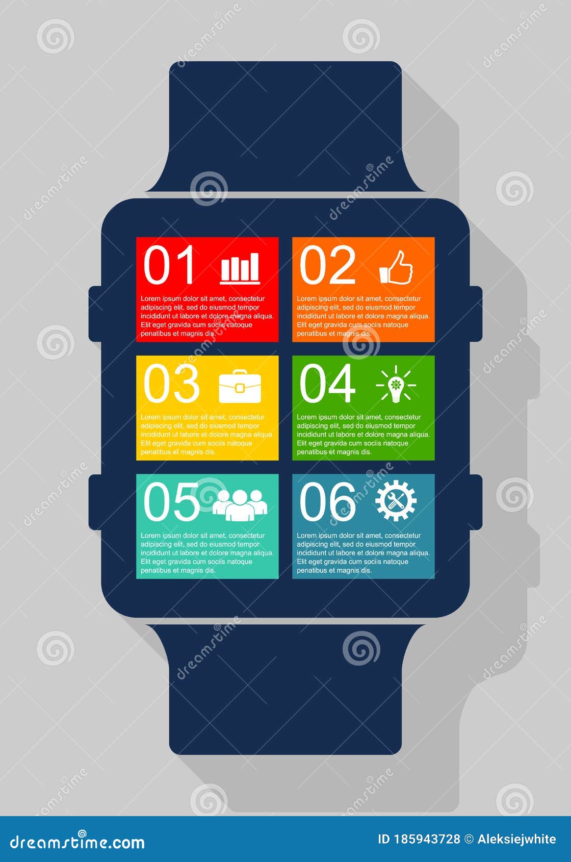 Smartwatch Screen Time Usage Report UI Display With App Activity ...